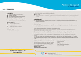 PSS training toolkit_IFRC_FRCS_FINAL | PDF