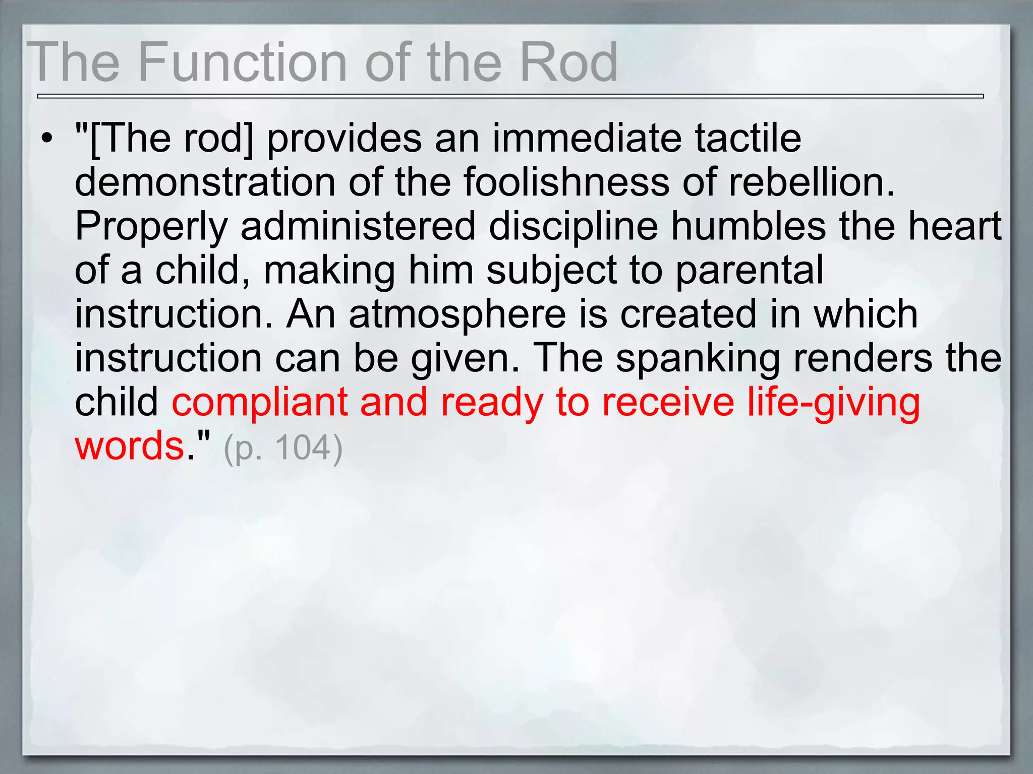 THE ROD - Part 1 | PPT