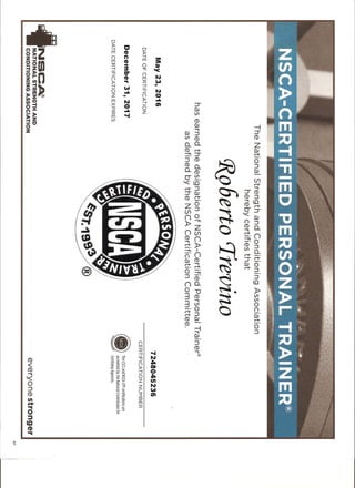 NSCA Certification | PDF