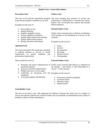 32876995 total-quality-management-notes | PDF