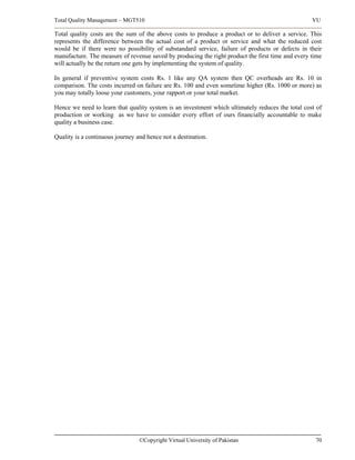 32876995 total-quality-management-notes | PDF