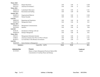 AMU Transcript | PDF