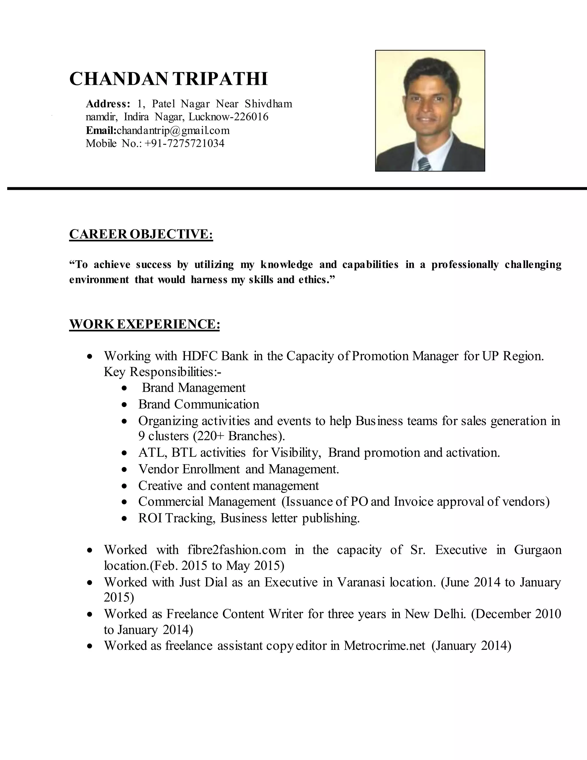 chandan resume | DOCX