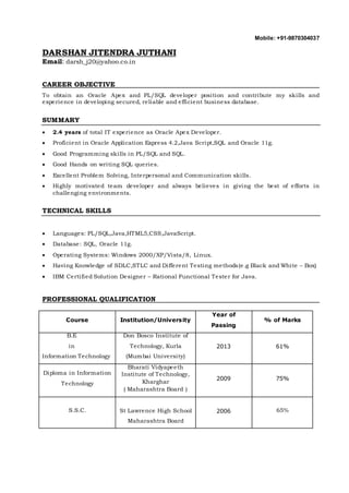 CV-DarshanJuthani | PDF