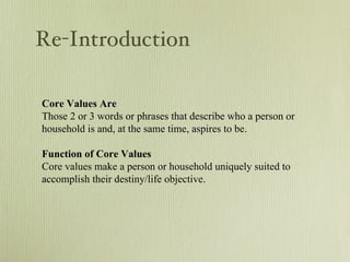 Discovering Your Core Values (Part 3) | PPT