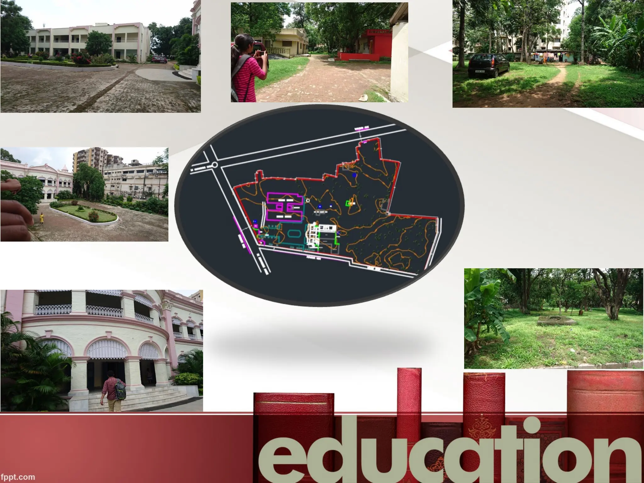 center line plan for commercial building | PPT