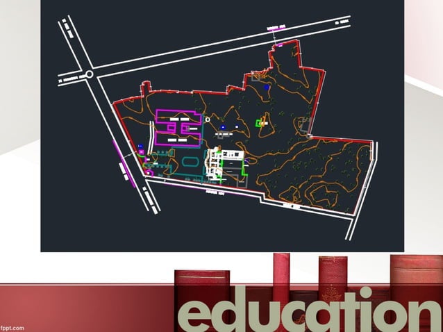 center line plan for commercial building | PPT