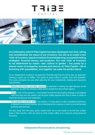 Tribe Brochure_2016 | PDF | Business Banking & Finance | Business
