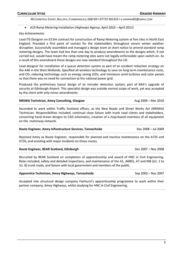 Graeme Hannah CV | PDF