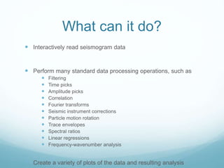 Seismic Analysis Code (SAC) | PPT