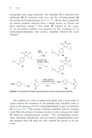 Imides : medicinal, agricultural, synthetic applications and natural ...