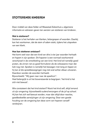 Stotterende kinderen | PDF