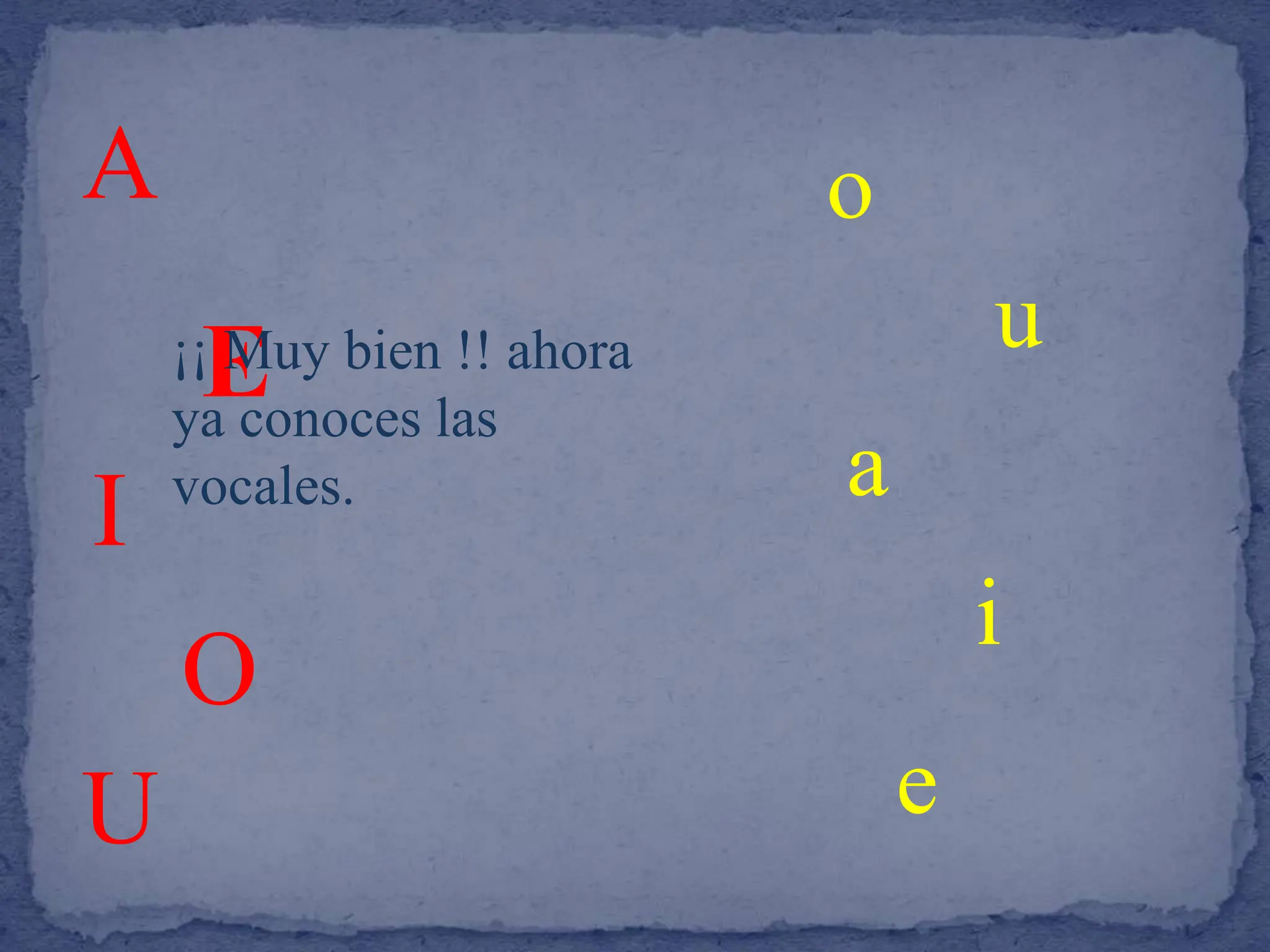 las vocales con nuevo sabor para nenes y nenasa se | PPT
