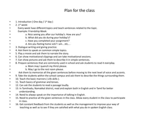 spoken english syllabus - Power point | PPTX