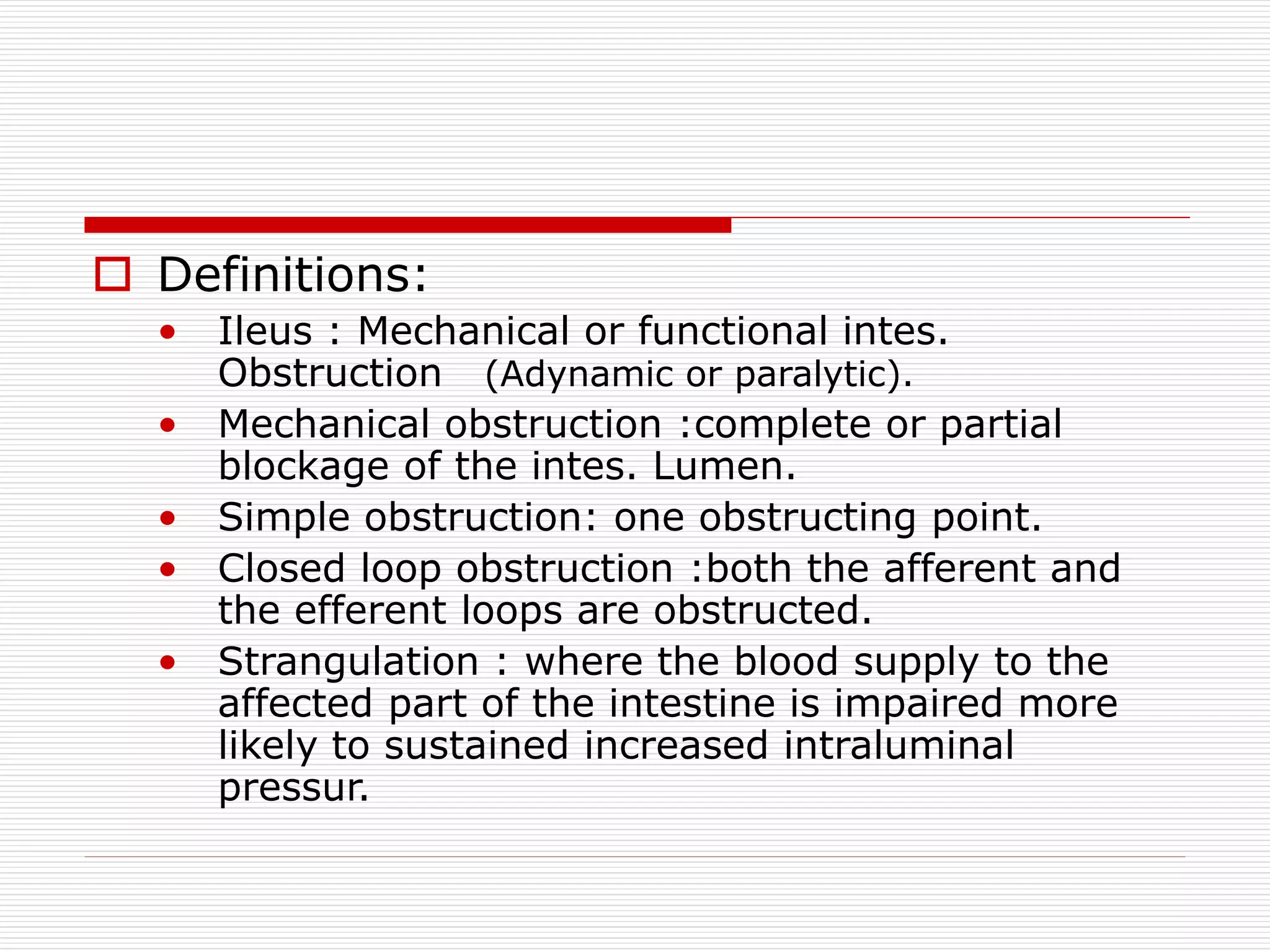 Intestinal obstruction in Children | PPT