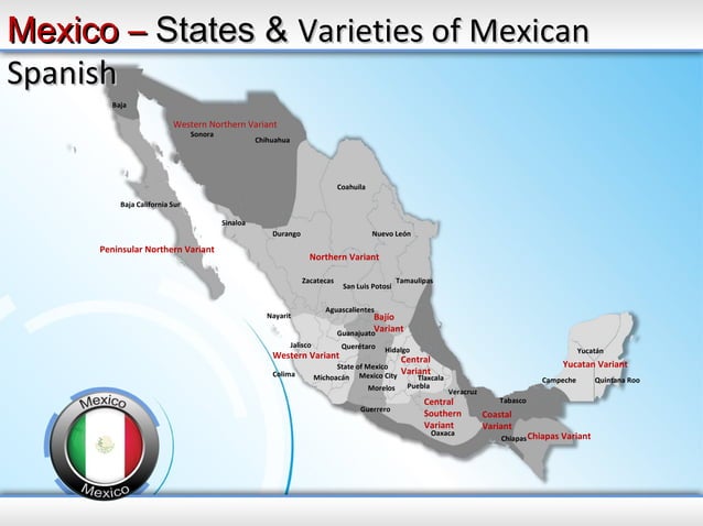Mexico Map Powerpoint (PPT) Templates | Interactive Mexico Maps for ...