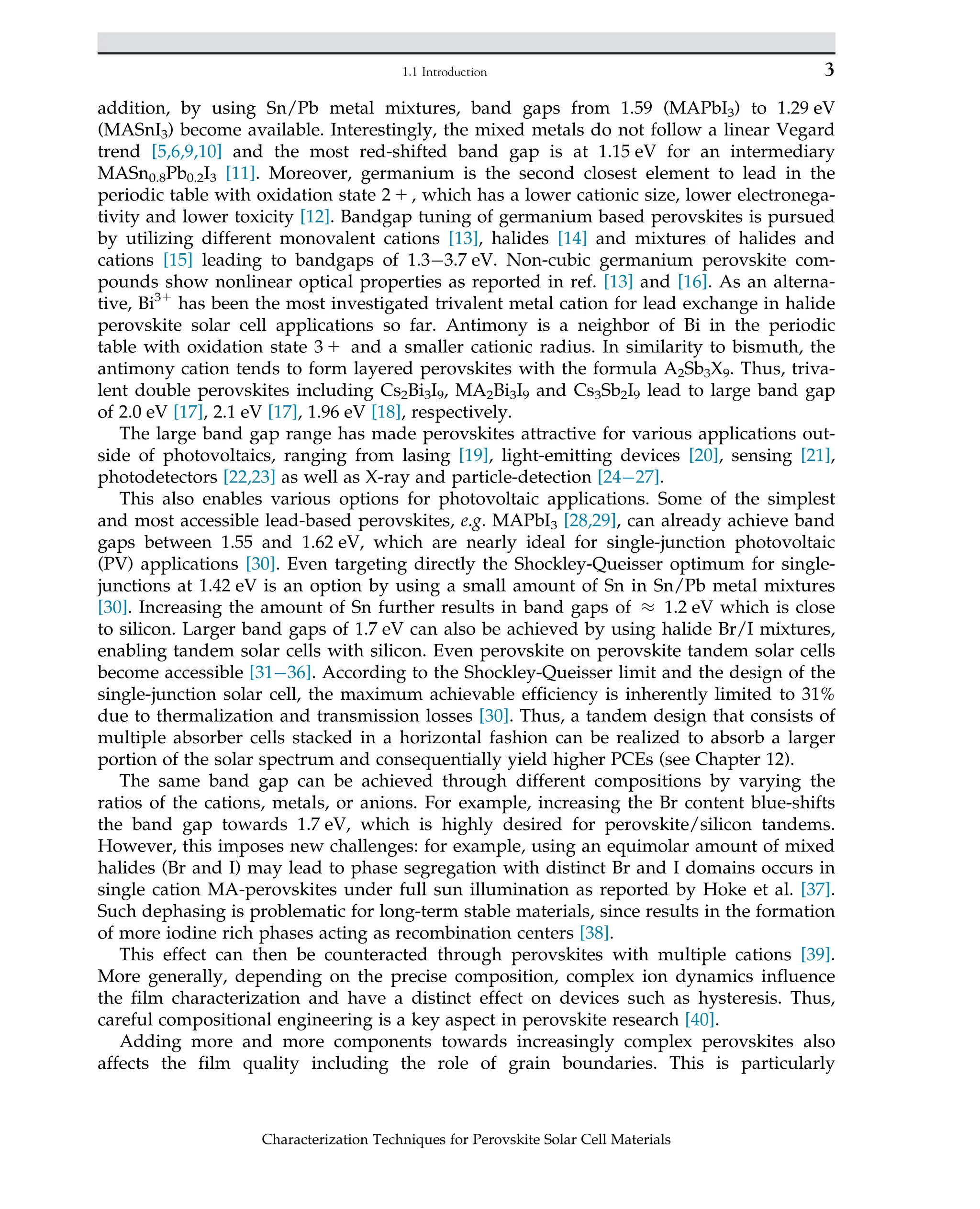 Characterization Techniques for Perovskite Solar Cell Materials Meysam ...