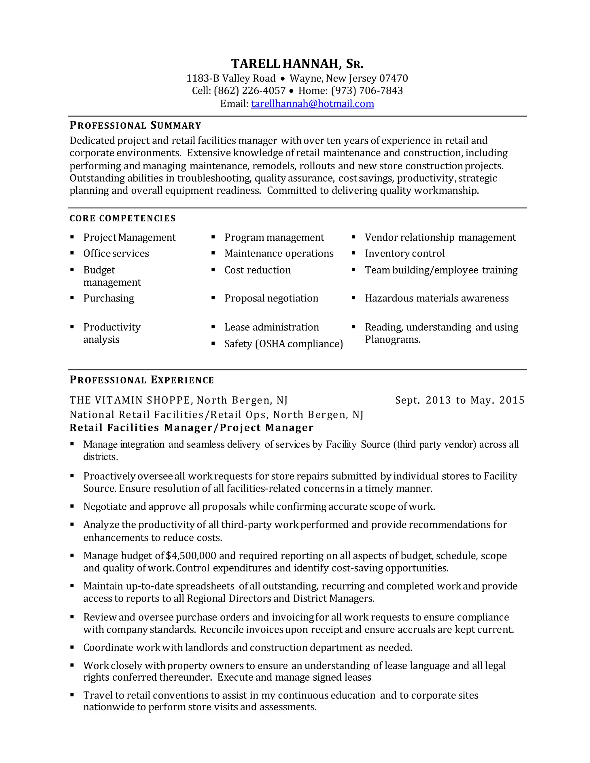 hannah_resume | DOCX | Office Property | Real Estate