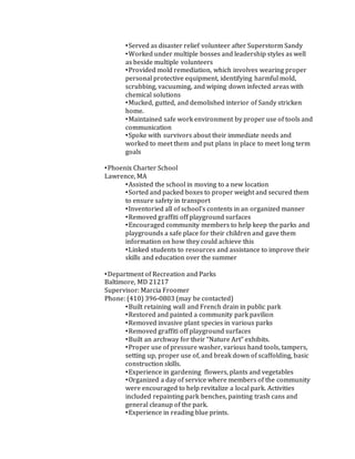 Detailed AC Resume | DOCX | Non-Profit Organizations | Industries