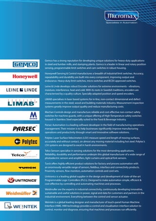 Micromax-Specialists-in-Automation-Corporate-Brochure | PDF