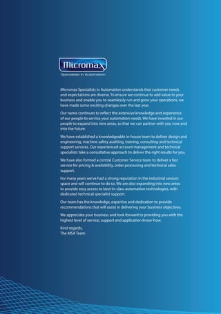 Micromax-Specialists-in-Automation-Corporate-Brochure | PDF