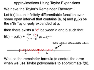 32 approximation, differentiation and integration of power series x | PPTX