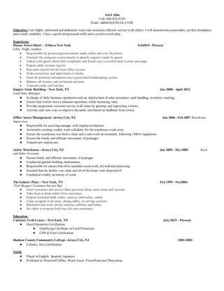 Ariel Alba resume (2 | DOCX | Logistics | Business