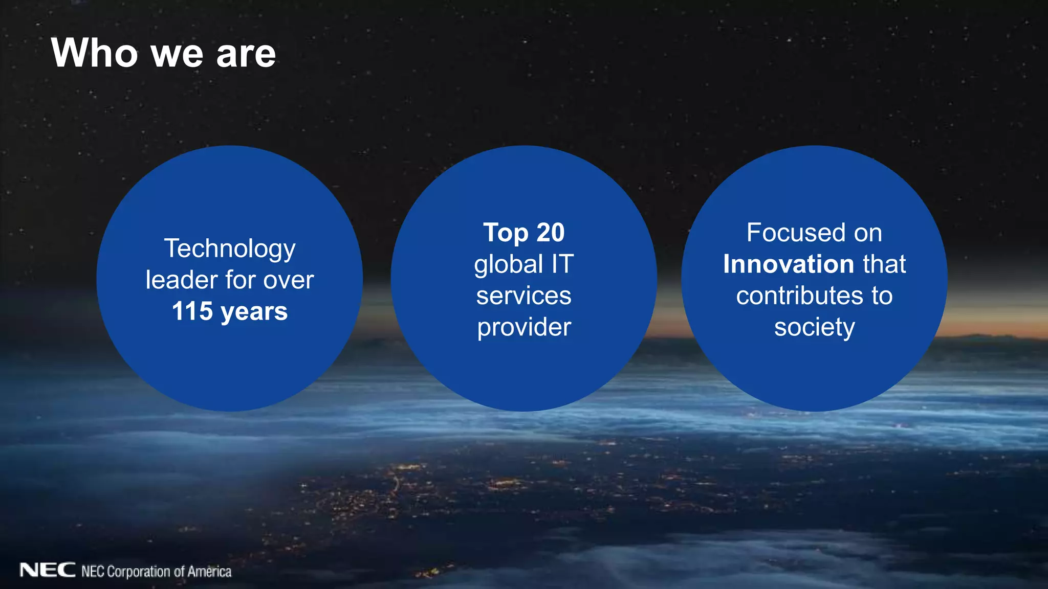 NECAM Overview - Elevator Pitch - Min Slides | PPT