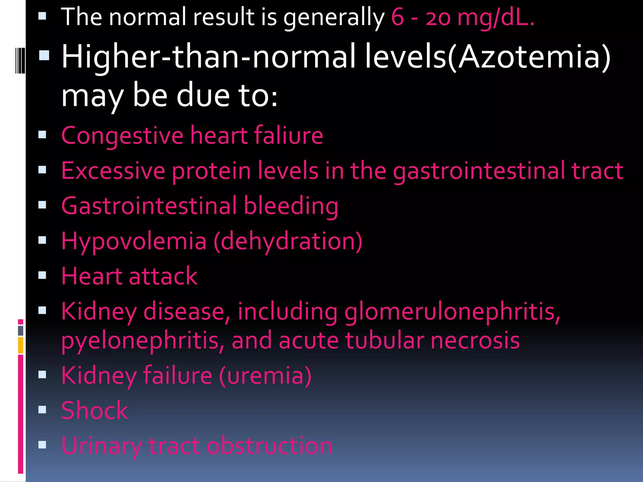 kidney function tests | PPTX
