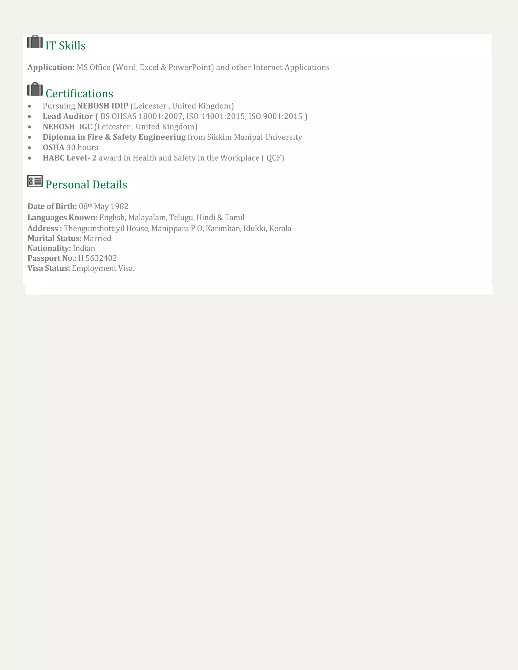 Paul Samuel Latest CV | PDF