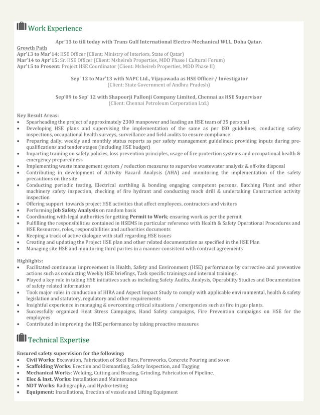 Paul Samuel Latest CV | PDF | Civil Engineering Industry | Industries