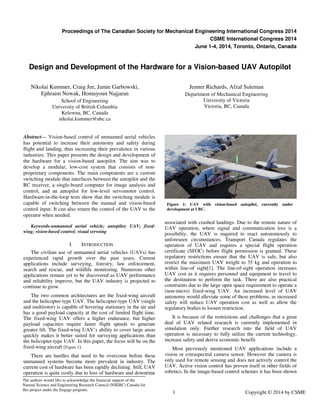 Design-and-Development-of-the-Hardware-for-Vision-based-UAV-Autopilot | PDF