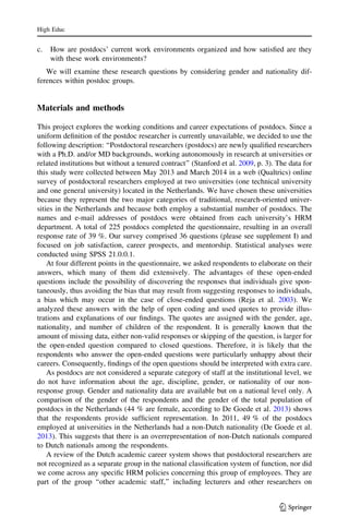 Postdocpaper Career Satisfaction of postdocs | PDF