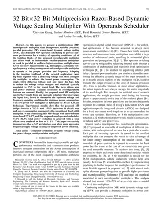 32 bit×32 bit multiprecision razor based dynamic | PDF