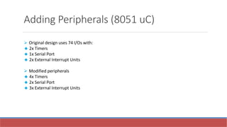 Design of 32 Bit Processor Using 8051 and Leon3 (Progress Report) | PPTX