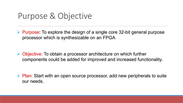 Design of 32 Bit Processor Using 8051 and Leon3 (Progress Report) | PPT