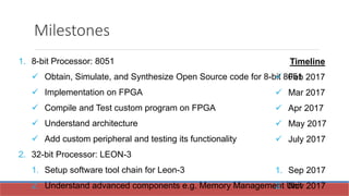 Design of 32 Bit Processor Using 8051 and Leon3 (Progress Report) | PPTX