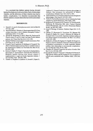 ANTIOXIDANT VITAMINS IN DIABETES | PDF