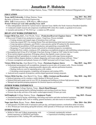 Jonathan Holstein Resume | PDF
