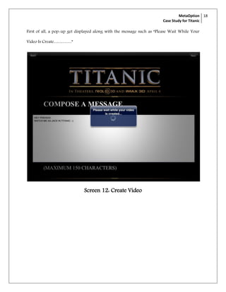 Case study on Titanic to promote 3d Titanic movie across the world | PDF