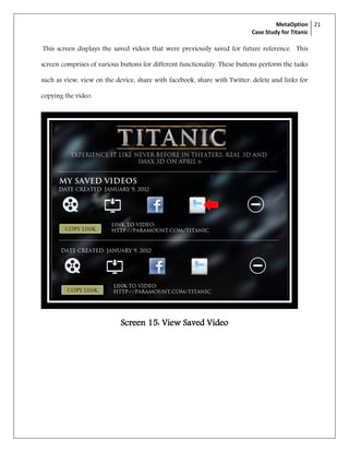 Case study on Titanic to promote 3d Titanic movie across the world | PDF