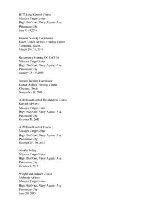 Michael Kenneth G. Talamayan | DOCX | Air Travel | Travel Type