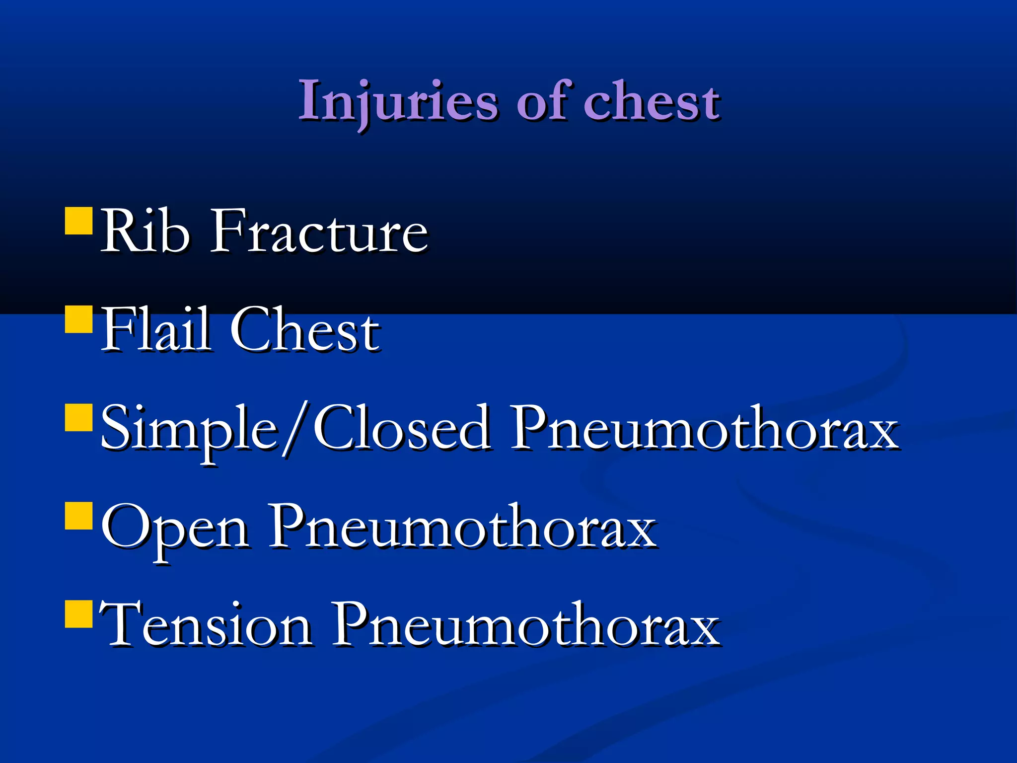 chest trauma management | PPT