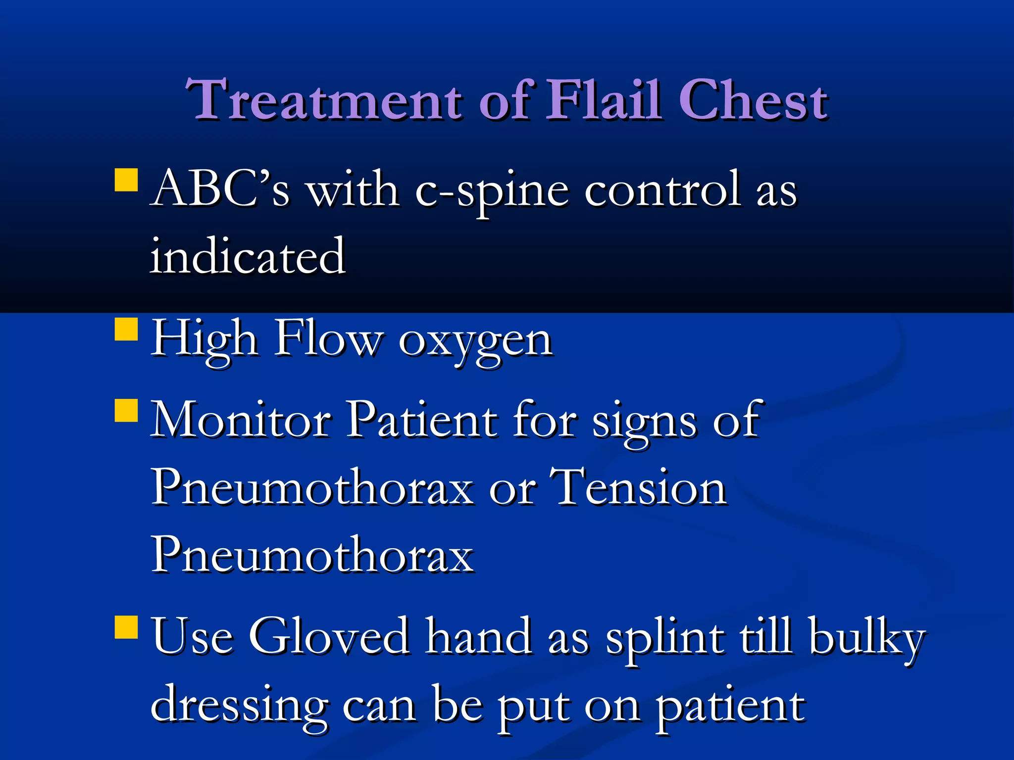chest trauma management | PPT