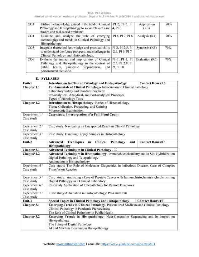 32_Clinical Laboratory Visit - III.pdf | Biological Sciences | Science