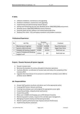 Eng Mohamed El Sakhawy__CV_V4 | PDF