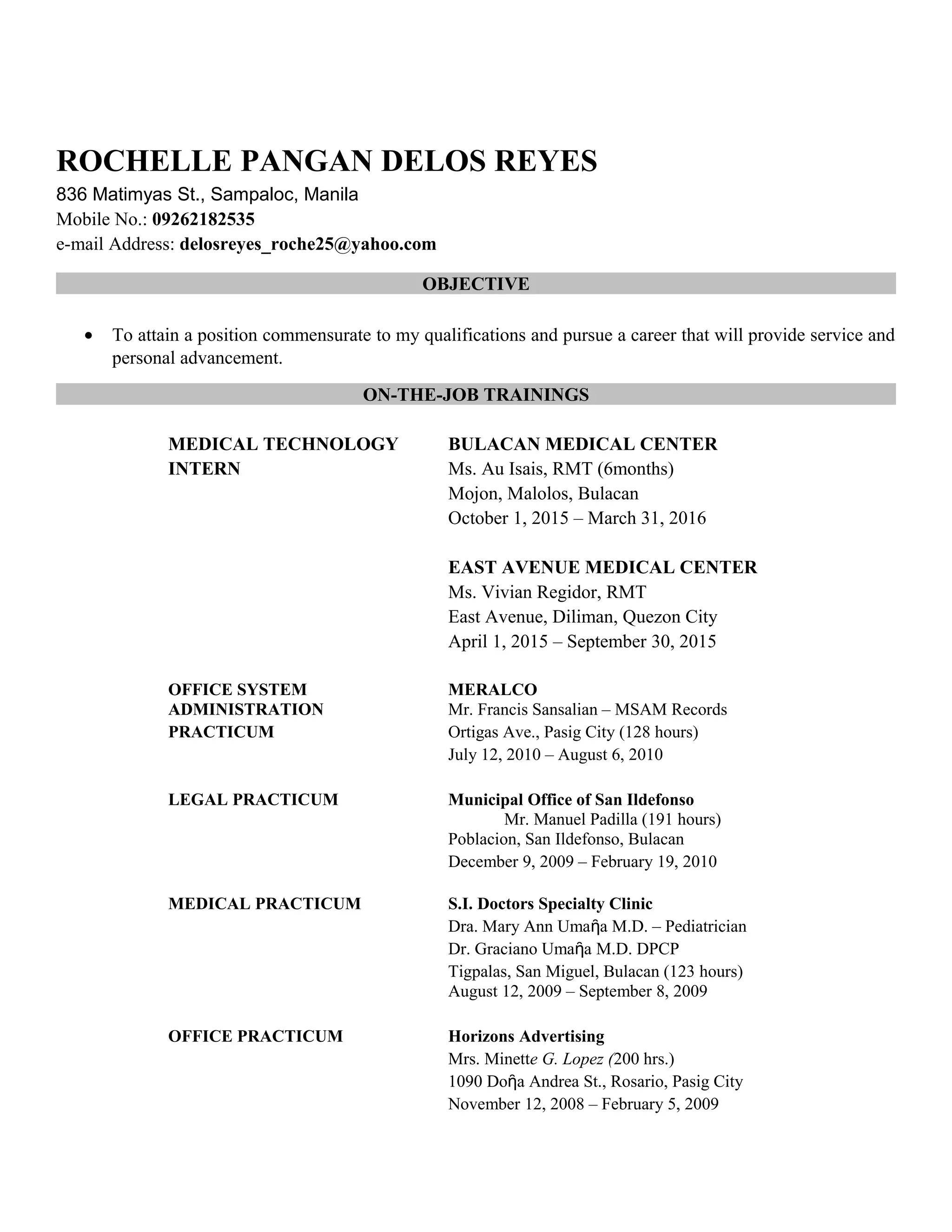resume-medtech | DOC