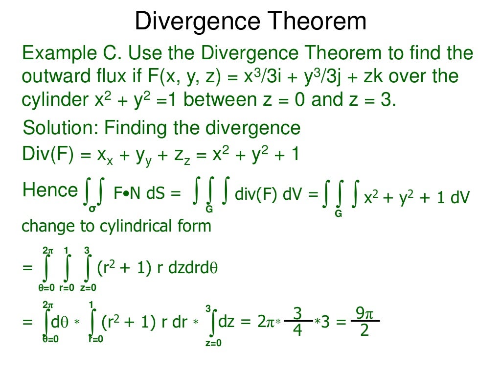 Divergence Formula