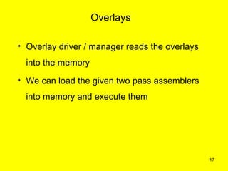 32 dynamic linking nd overlays | PPT