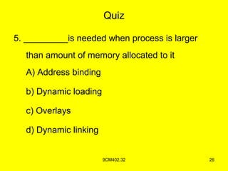 32 dynamic linking nd overlays | PPT